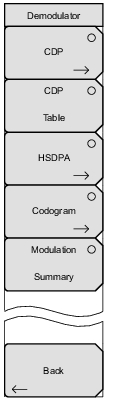Demodulator Menu